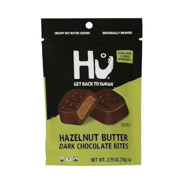 HU Hazelnut Butter Dark Chocolate Bites 78 g – La Casita Delicatessen