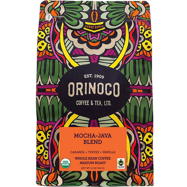 Orinoco Mocha Java Blend Whole Bean Medium Roast Coffee 340 g – La ...