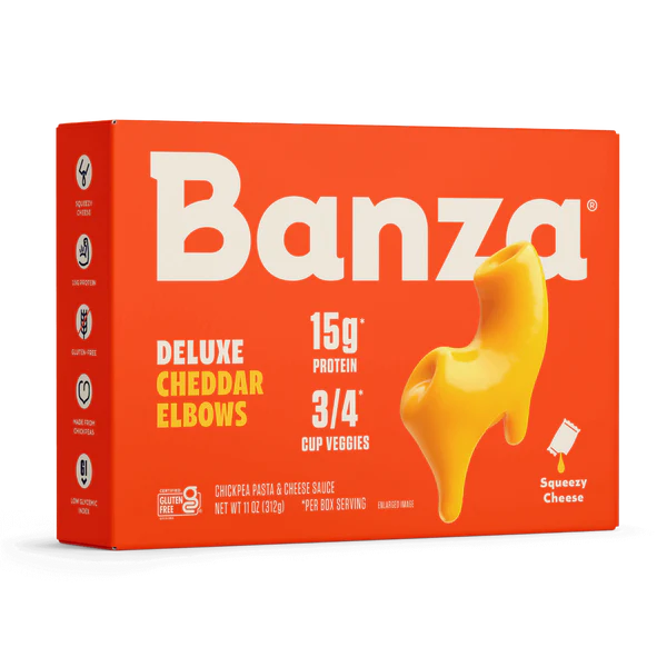 Chickpea Pasta Banza Deluxe Cheddar Elbows 15g protein 312 g – La ...
