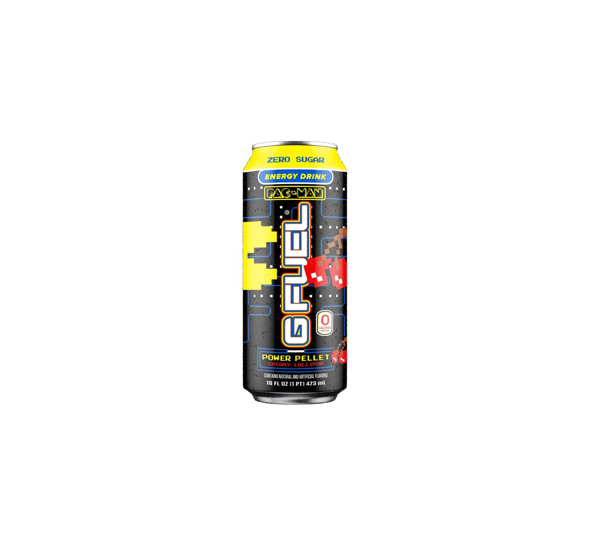 GFUEL Pac-Man Cherry Lollipop Flavored Performance Energy Drink Zero S ...