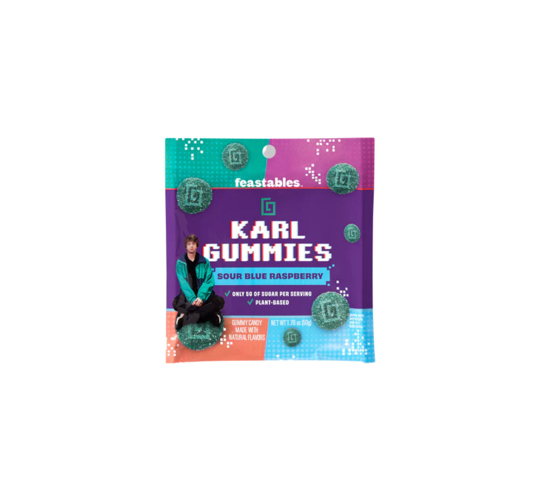 Karl Gummies Sour Blue Raspberry Flavor 50g – La Casita Delicatessen
