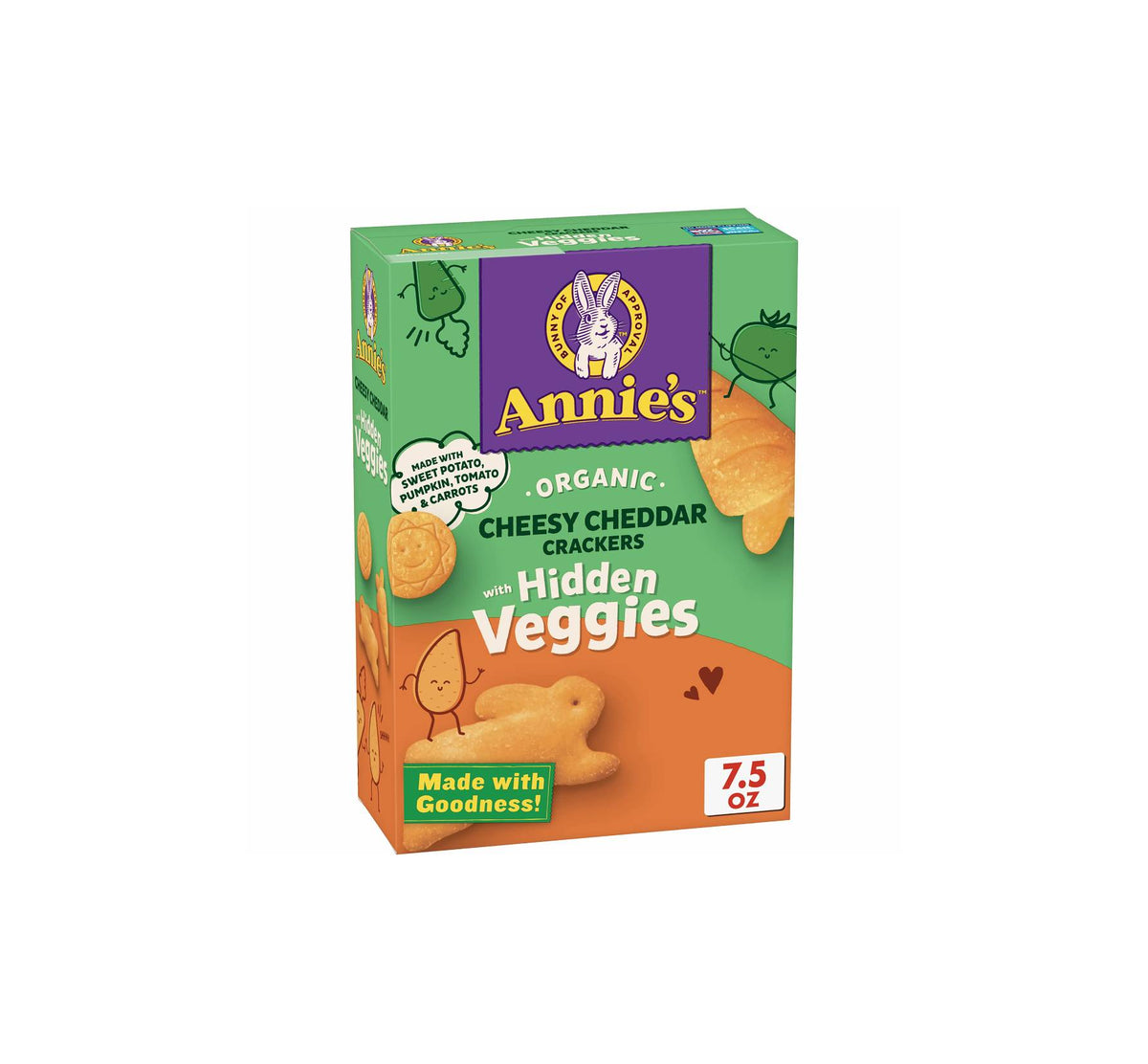 Annie's Cheesy Cheddar Crackers With Organic Hidden Veggies 213g – La ...