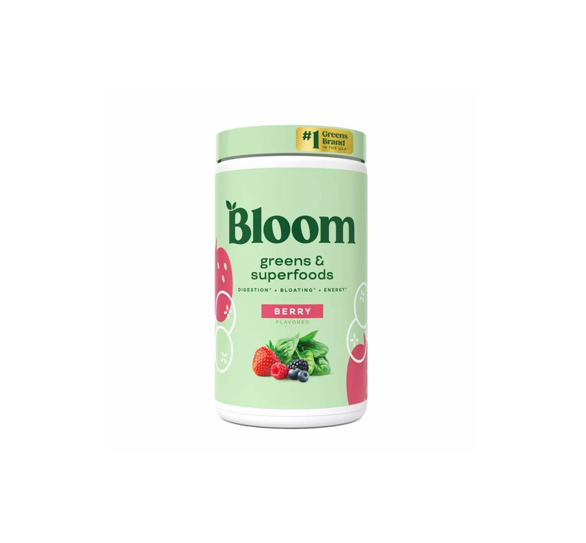 Bloom Nutrition Greens & Superfoods Powder Berry Flavored 262g – La ...