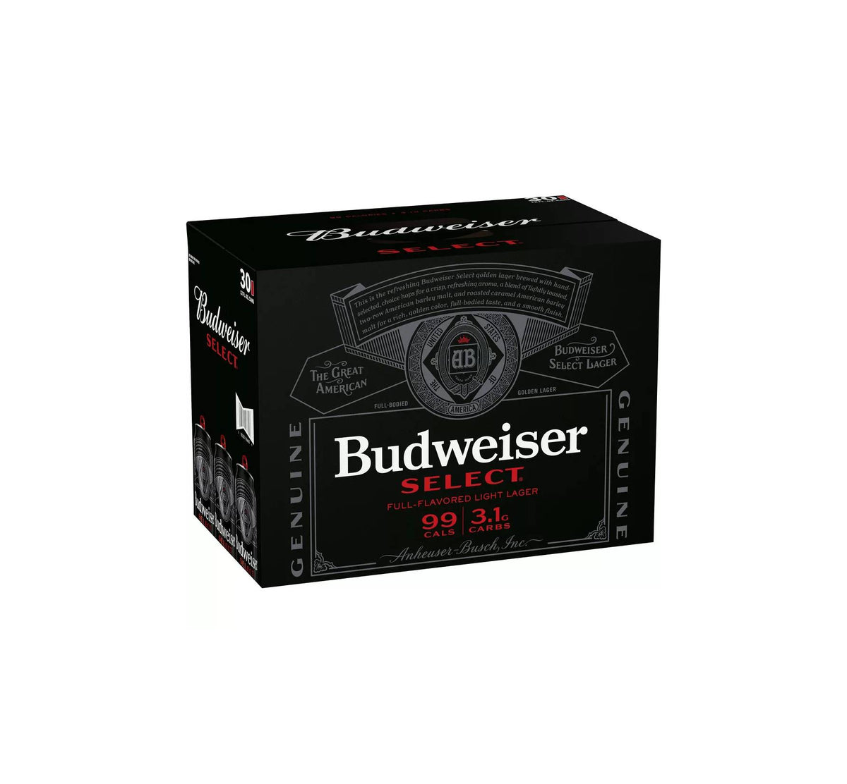 Budweiser Select Full-Flavored Light Lager Beer - 18 Pack – La Casita ...