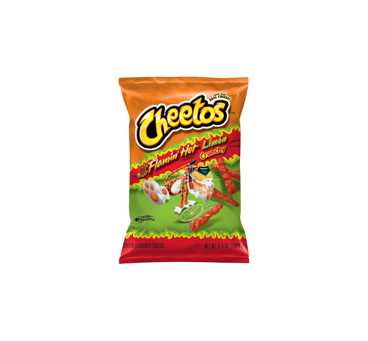 Cheetos Crunchy Flamin' Hot Limón Flavored Snack 240.9g – La Casita ...