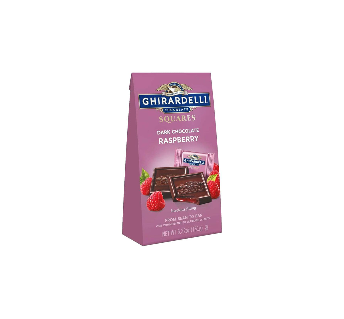 Ghirardelli: Dark Chocolate Raspberry Squares 151g – La Casita Delicatessen