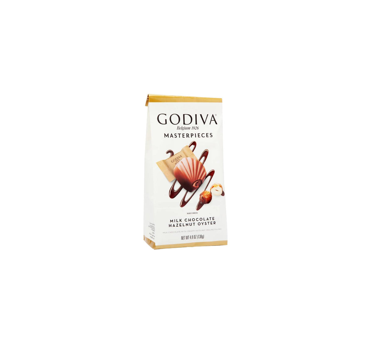 Godiva: Masterpieces Edition Milk Chocolate Hazelnut Oyster 138g – La ...