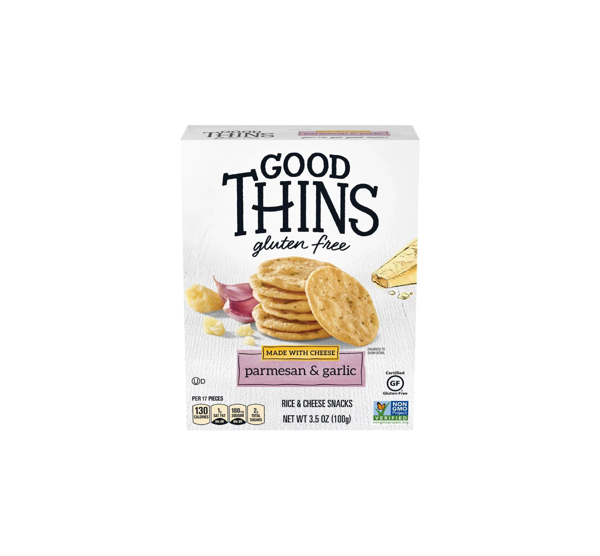Good Thins Parmesan & Garlic Rice Snacks Gluten Free Crackers 100g – La ...