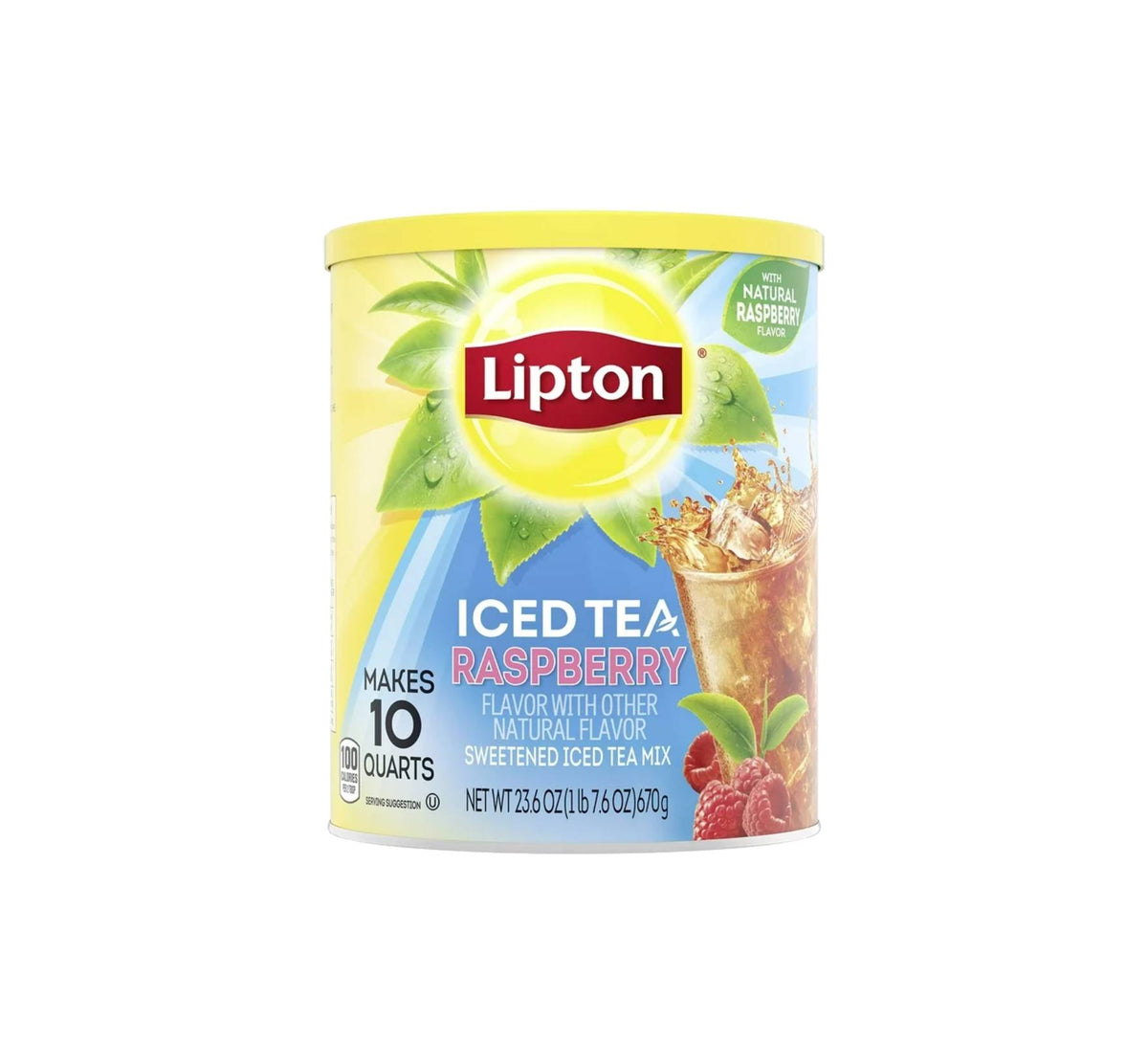 Lipton Raspberry Sweetened Iced Tea Mix 670g – La Casita Delicatessen