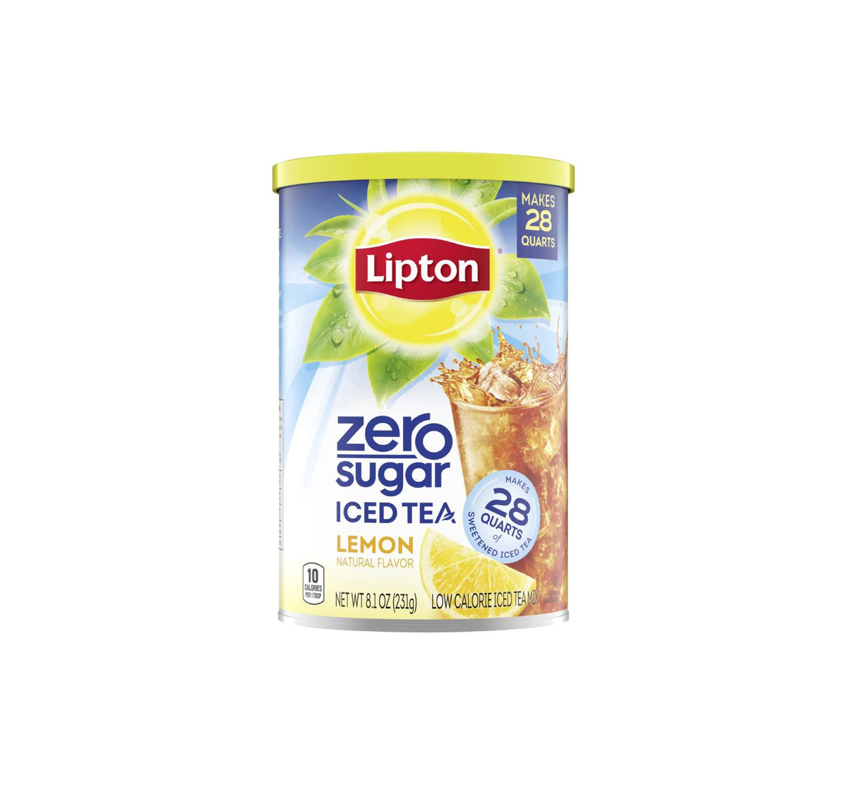 Lipton Zero Sugar Iced Tea Mix Black Tea Lemon Flavor 231g – La Casita ...