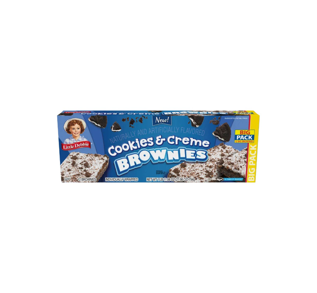 Little Debbie Cookies & Creme Brownies - Big Pack 794g – La Casita ...