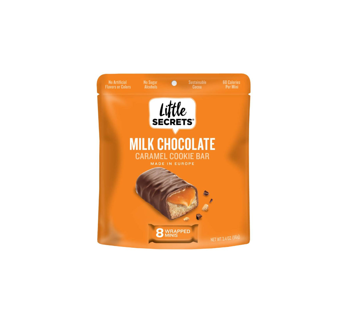 Little Secrets Cookie Bars Milk Chocolate Caramel - 8 Pack 96g – La ...