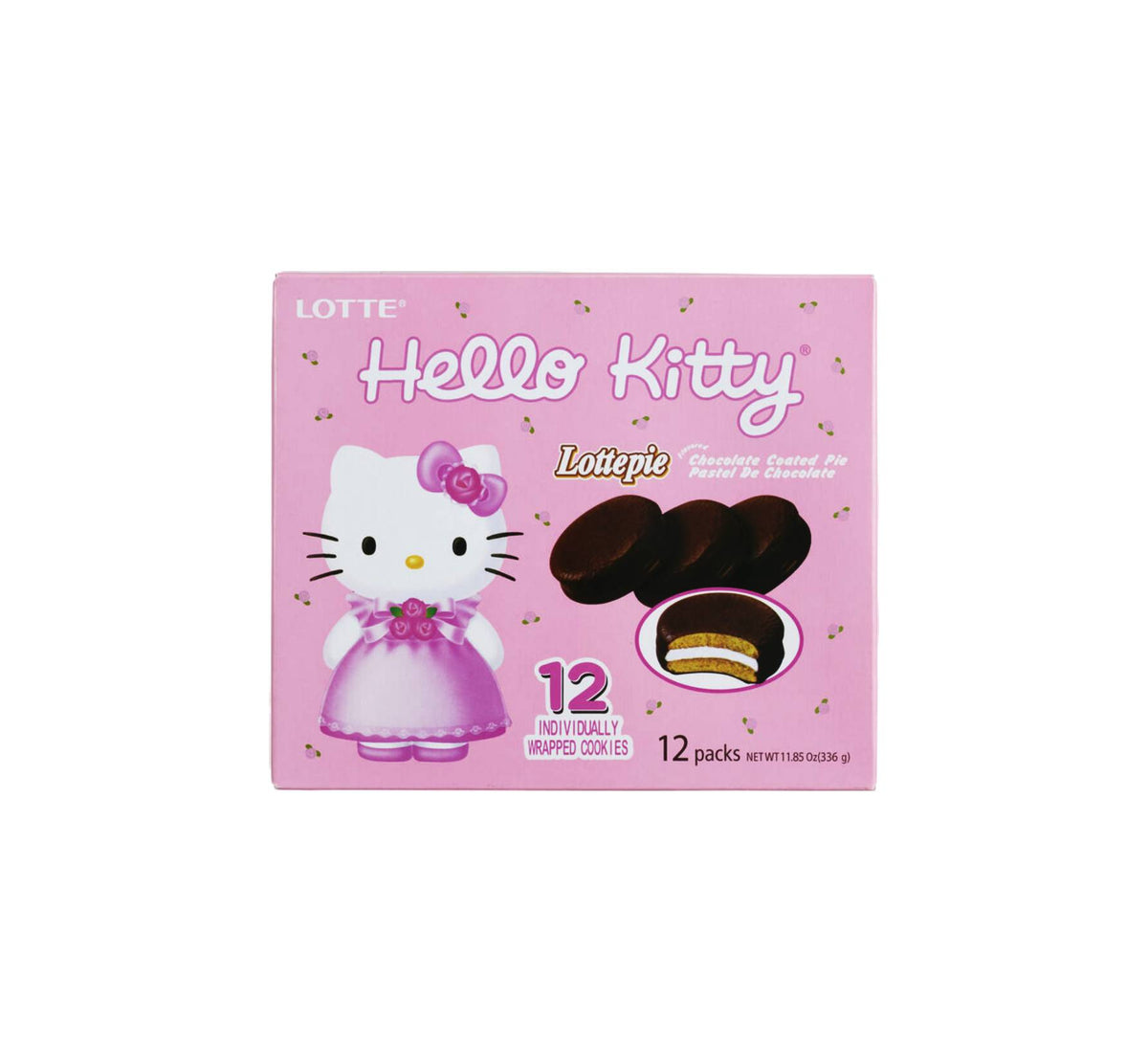Hello Kitty Lottepie Chocolate Coated Pie - 12 Pack 336g – La Casita ...