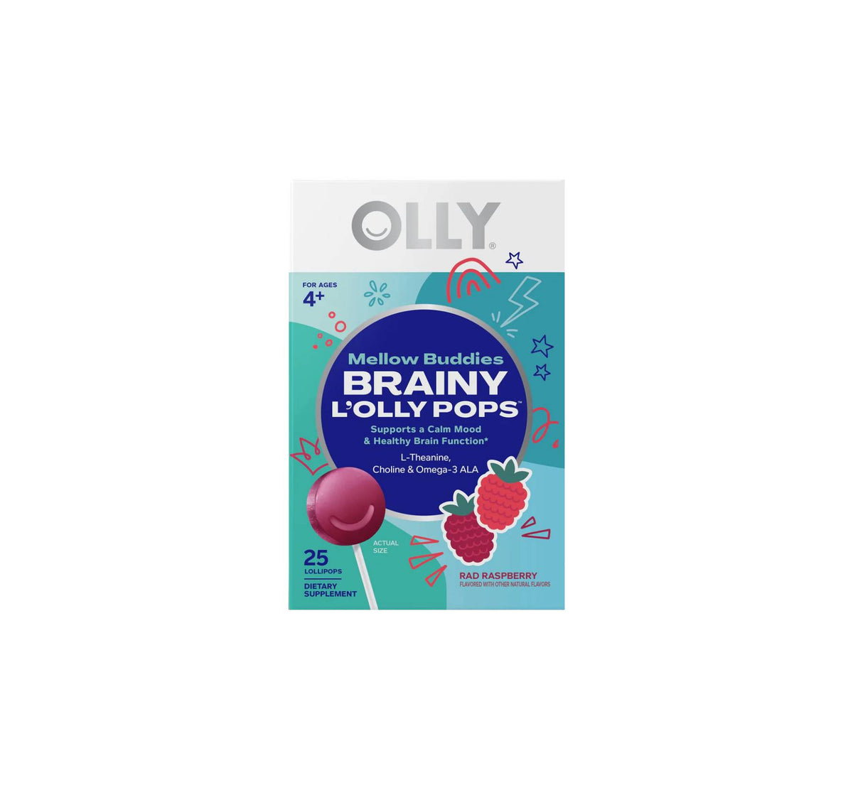 Olly Mellow Buddies L'OLLY Pops Rad Raspberry Flavor x25 – La Casita ...
