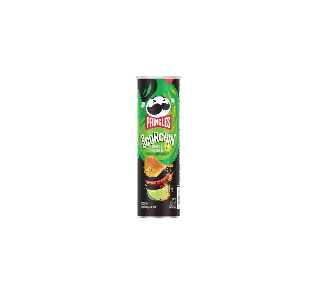 Pringles Scorchin' Cheddar Chili & Lime Flavored Potato Chips 158g – La ...