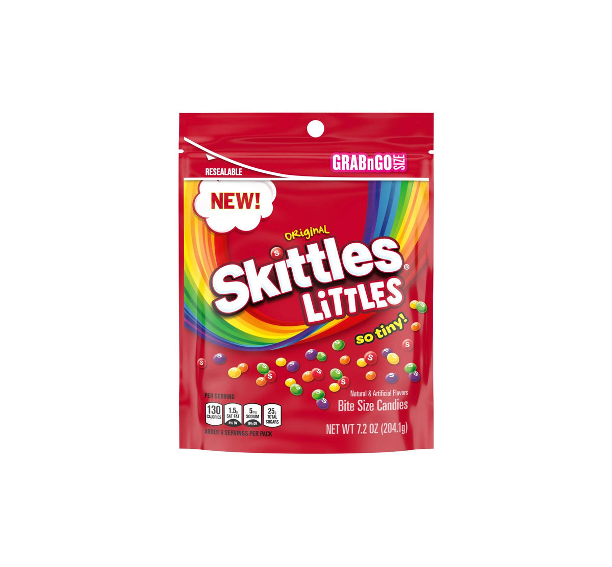 Skittles: Littles Edition Gummies Original Flavor - Grab N Go Size 204 ...