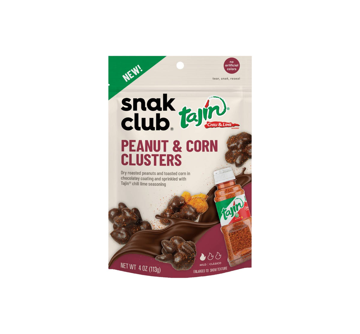 Snak Club x Tajín Peanut & Corn Clusters 113g – La Casita Delicatessen