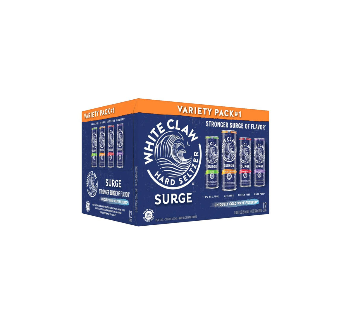 White Claw Surge Hard Seltzer Variety Pack No. 1 - 12 Pack 4.26L – La ...