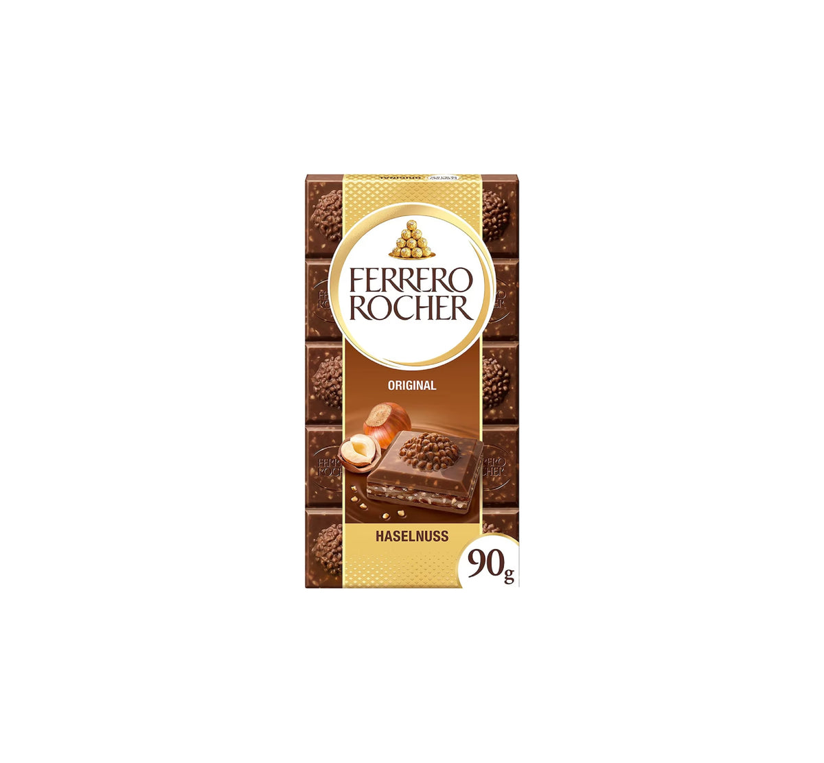 Ferrero Rocher: Milk Chocolate with Hazelnuts Bar 90g – La Casita ...