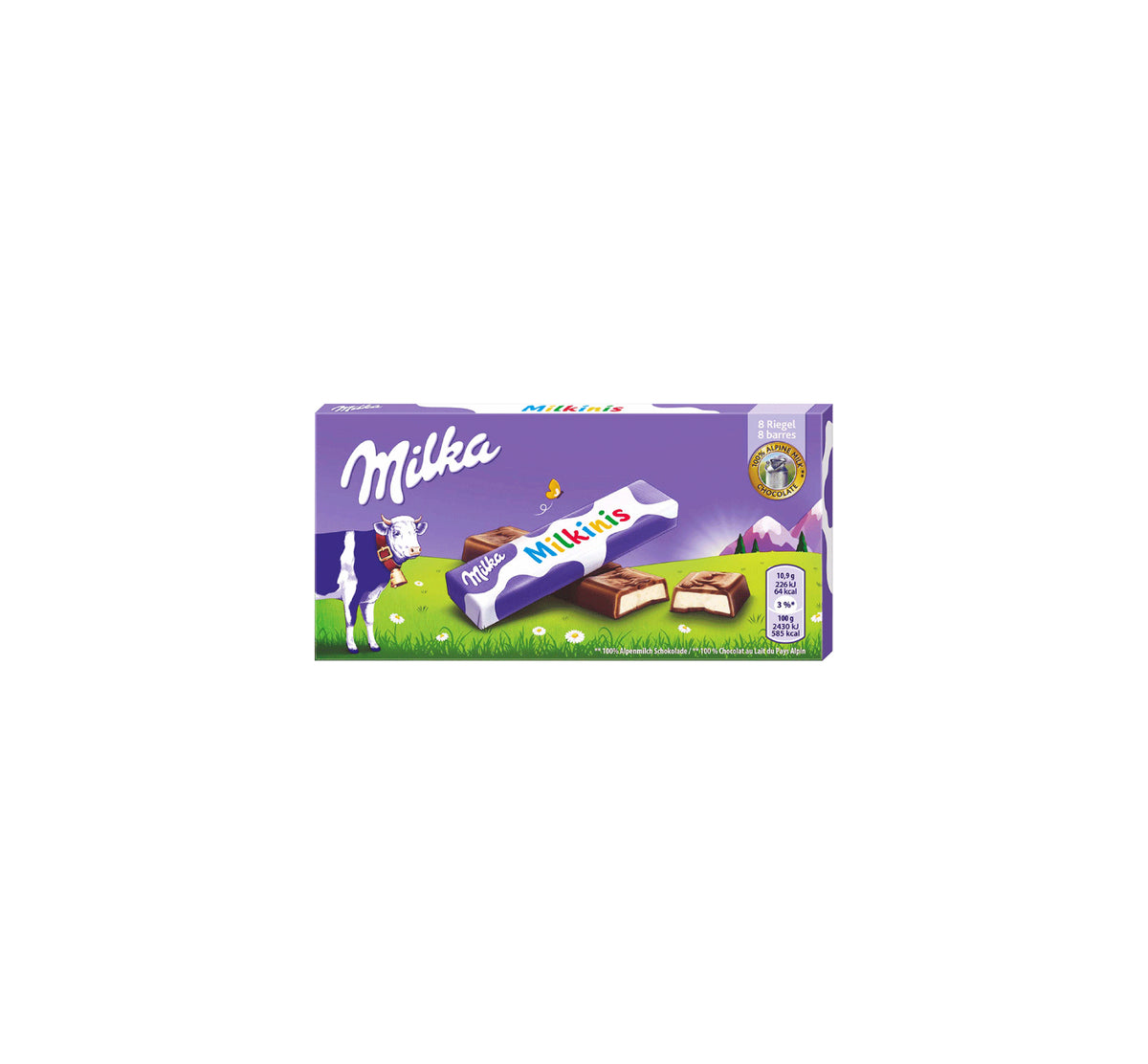 Alpine Milk Chocolate Milkinis Mini Bars with Milk Cream 87.5g – La ...