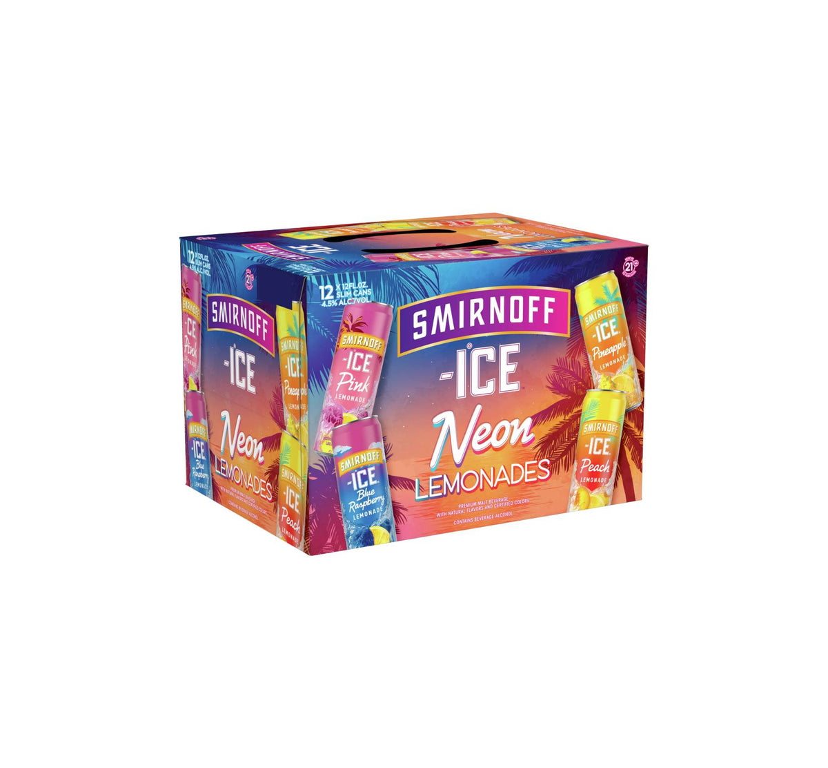 Smirnoff: Ice Neon Slim Lemonades 12 Pack – La Casita Delicatessen