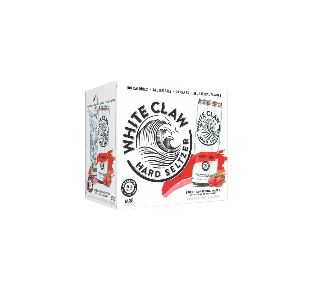 White Claw: Raspberry Hard Seltzer Gluten-Free – La Casita Delicatessen