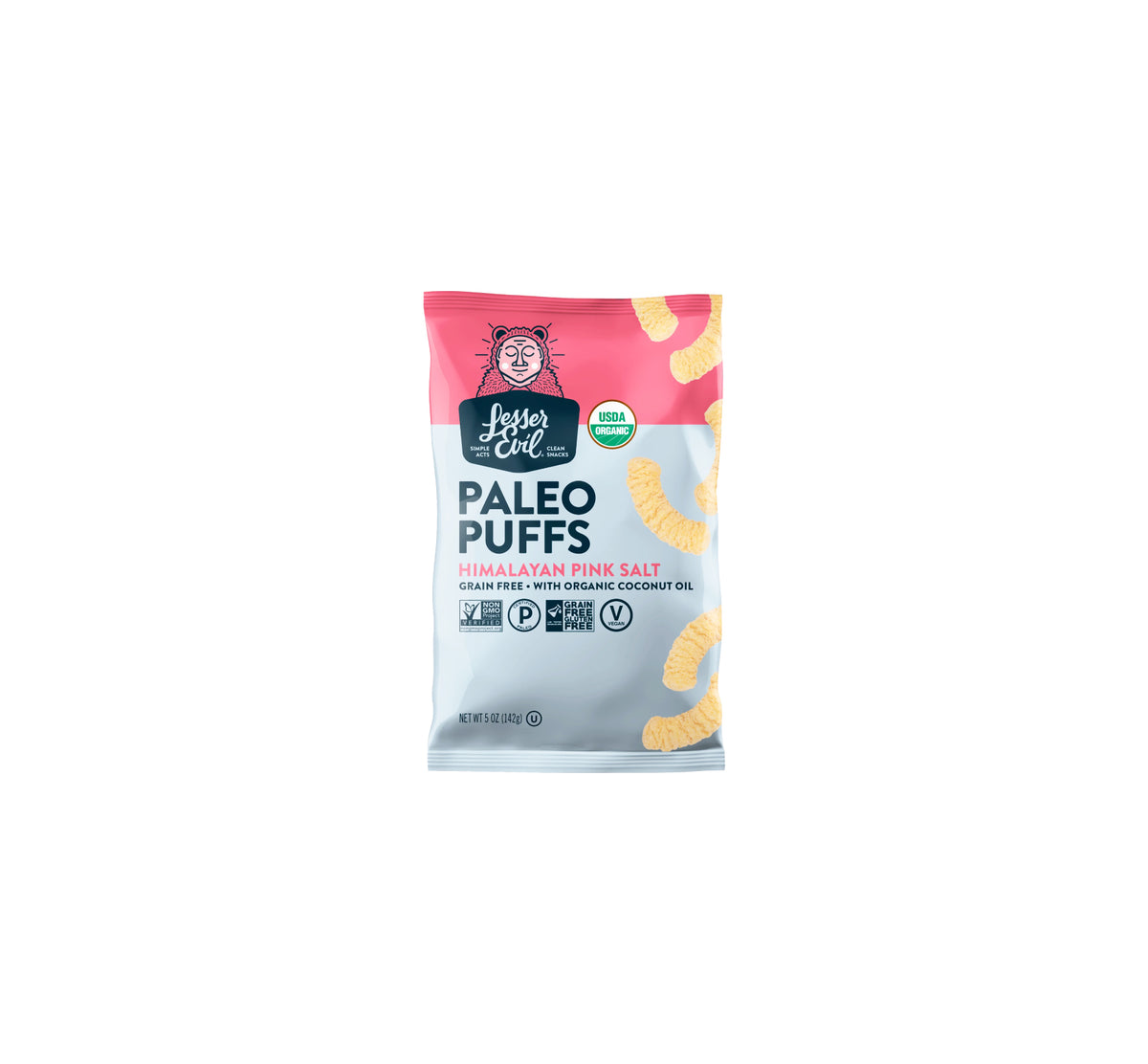 Lesser Evil: Paleo Puffs Himalayan Pink Salt Gluten-Free 142g – La ...
